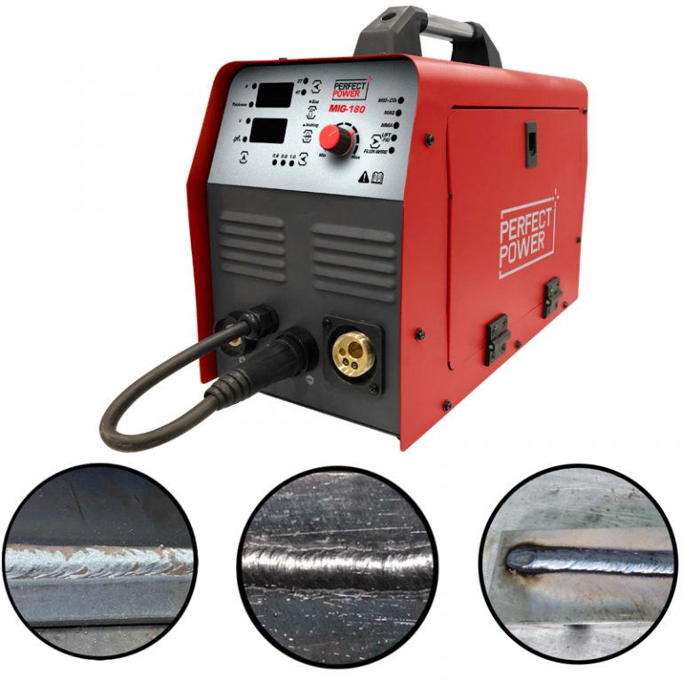 MIG-180 Gas MIG/MAG/Gasless Flux Core MIG IGBT Inverter Welding Machine ...