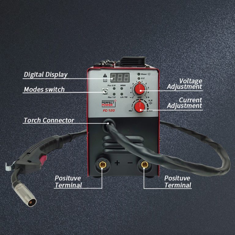 FC-120 Gasless Flux Cored Wire MIG Welding Machine - PERFECT POWER ...